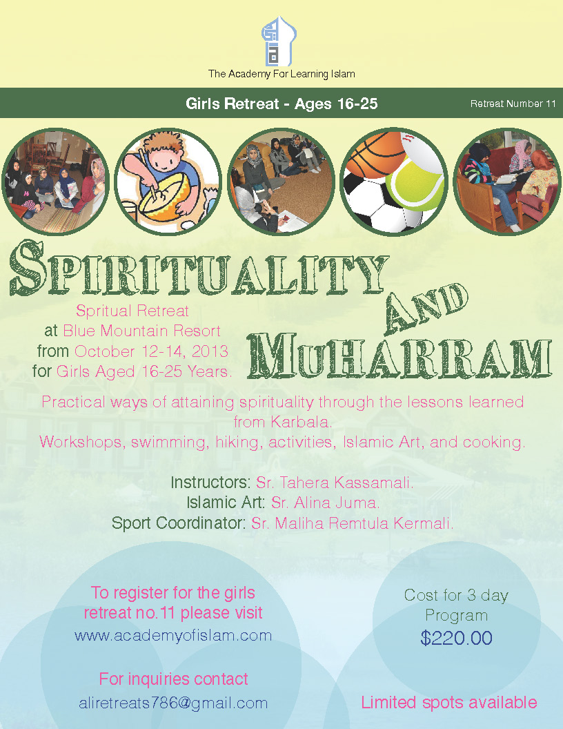 08 - Fall 2013 - The Academy for Learning Islam